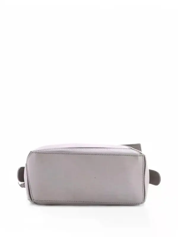 Loewe Puzzle Bag Leather Mini Crossbody Bag - Grey