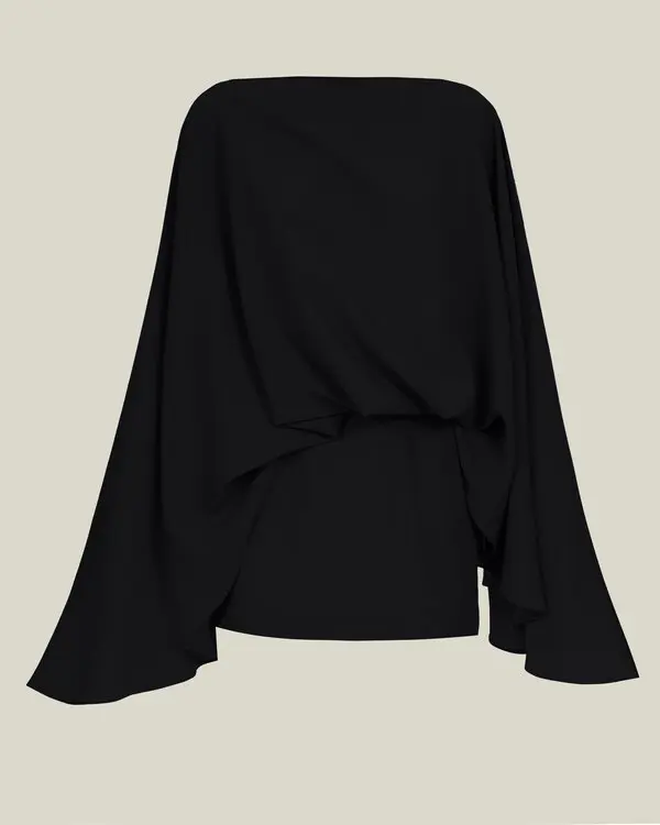 TALLER MARMO Mini Eolia Dress - Black