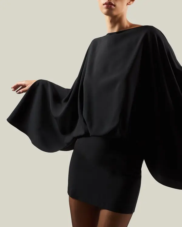 TALLER MARMO Mini Eolia Dress - Black