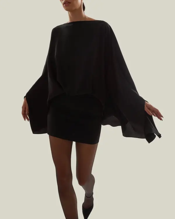 TALLER MARMO Mini Eolia Dress - Black
