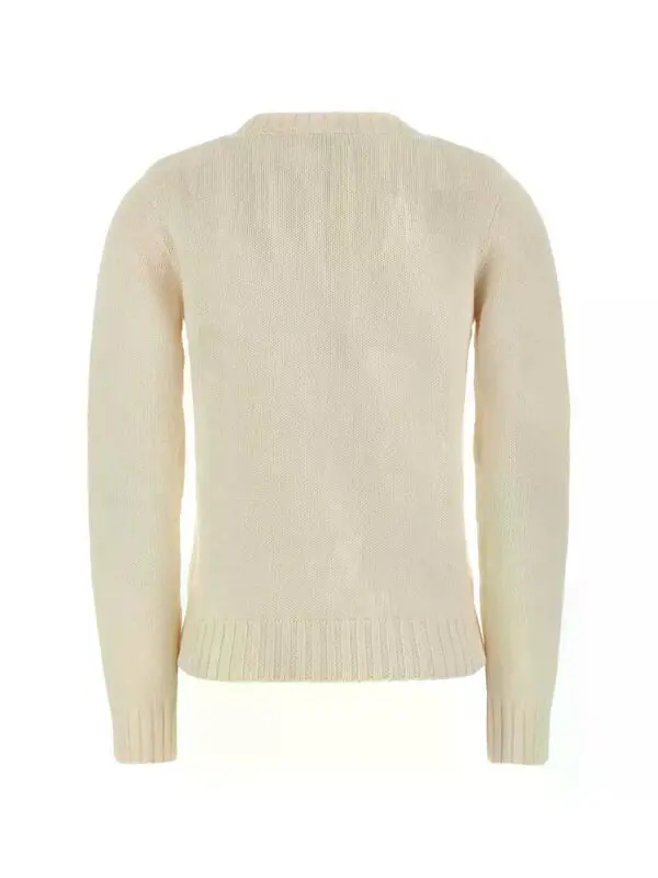 Sporty & Rich Graphic-intarsia Cotton Sweater