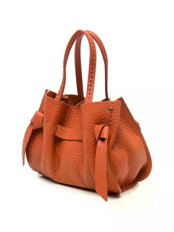 VISONA` Vittoria Grained Leather Tote Bag