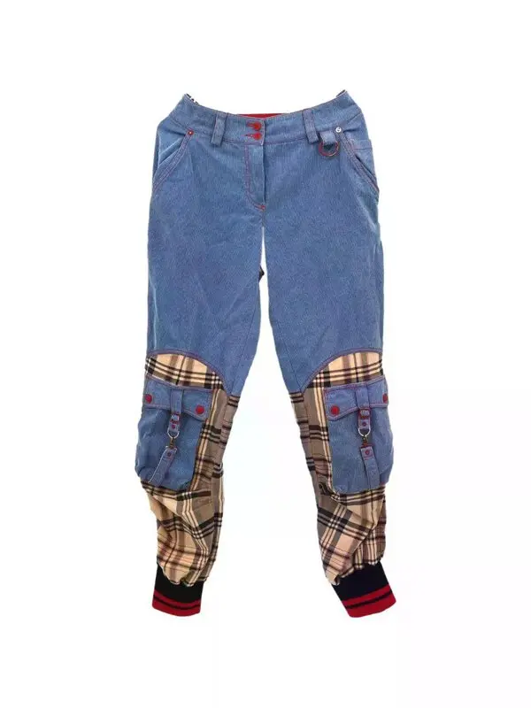 Dior 2004 Check Patchwork Cargo Pants