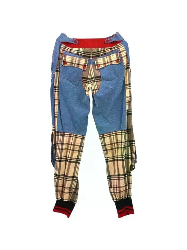 Dior 2004 Check Patchwork Cargo Pants