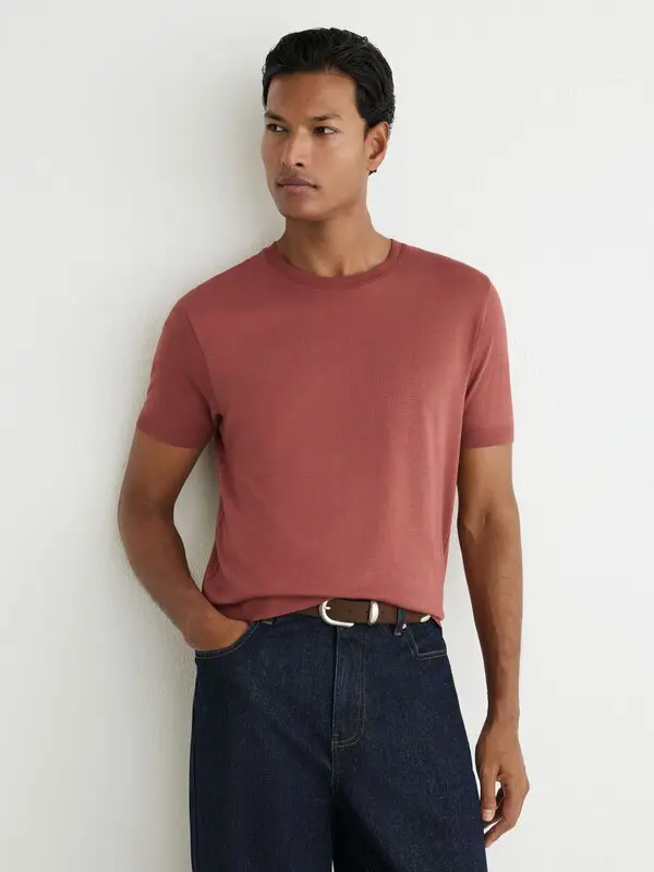 REISS Chad Cotton-modal Crew-neck Modern-fit T-shirt