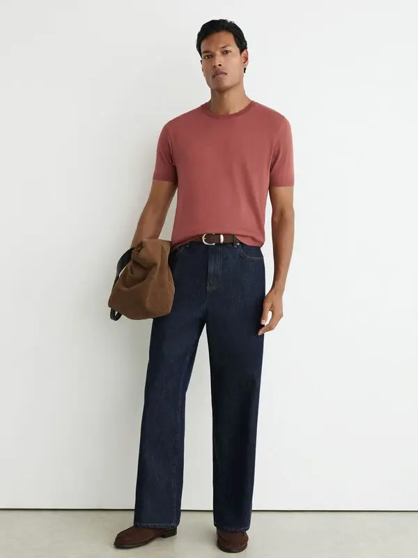 REISS Chad Cotton-modal Crew-neck Modern-fit T-shirt