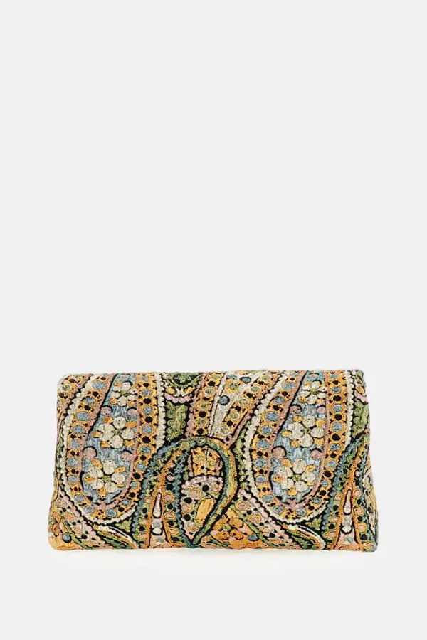 Dries Van Noten Borsa A Mano In Tessuto Jacquard - Multicolor