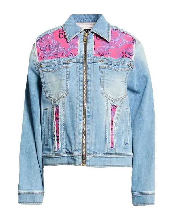 Versace Denim Outerwear Size Cotton, Elastane