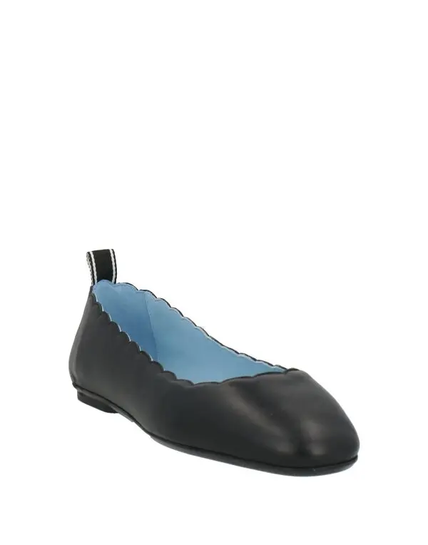 VOILE BLANCHE Ballet Flats Light Size Leather - Black