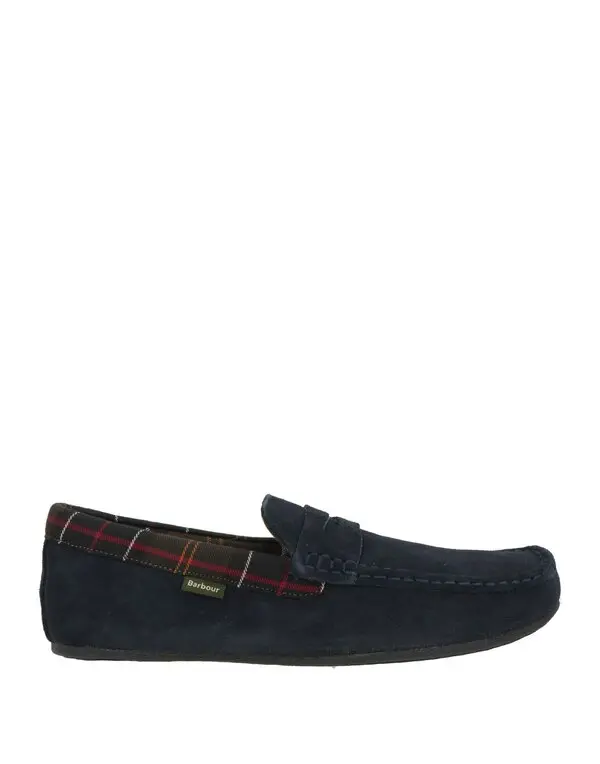 Barbour Loafers Camel Size Leather - Blue