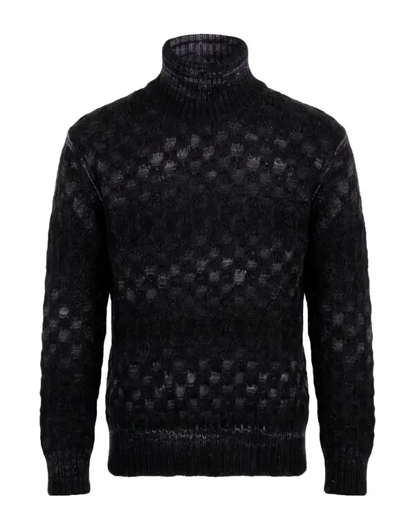ROBERTO COLLINA Turtleneck Size Alpaca Wool, Wool, Polyamide