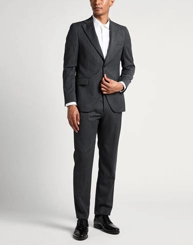 TOMBOLINI Suit Size Virgin Wool, Viscose - Grey