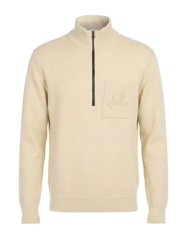 C.P. COMPANY C. P. Company Sweater Size Virgin Wool, Polyester - Beige