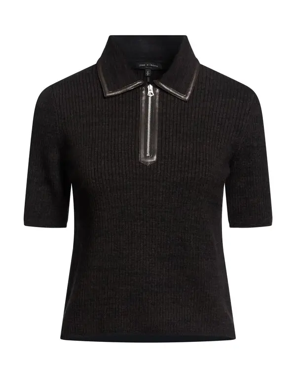 Rag & Bone Sweater Dark Size Wool, Polyamide, Elastane