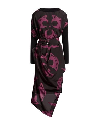 VIVIENNE WESTWOOD Midi Dress Size Polyester, Virgin Wool