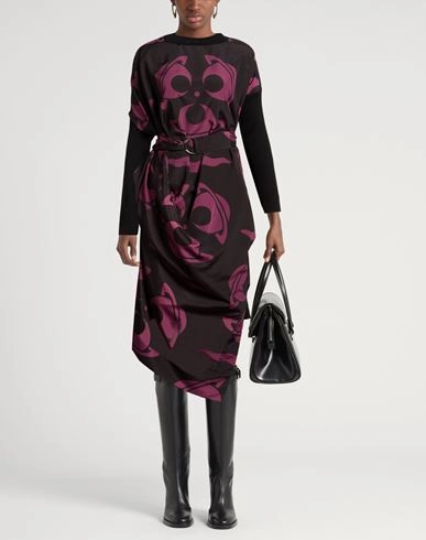 VIVIENNE WESTWOOD Midi Dress Size Polyester, Virgin Wool
