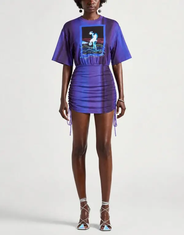 Versace Mini Dress Size Cotton, Elastane