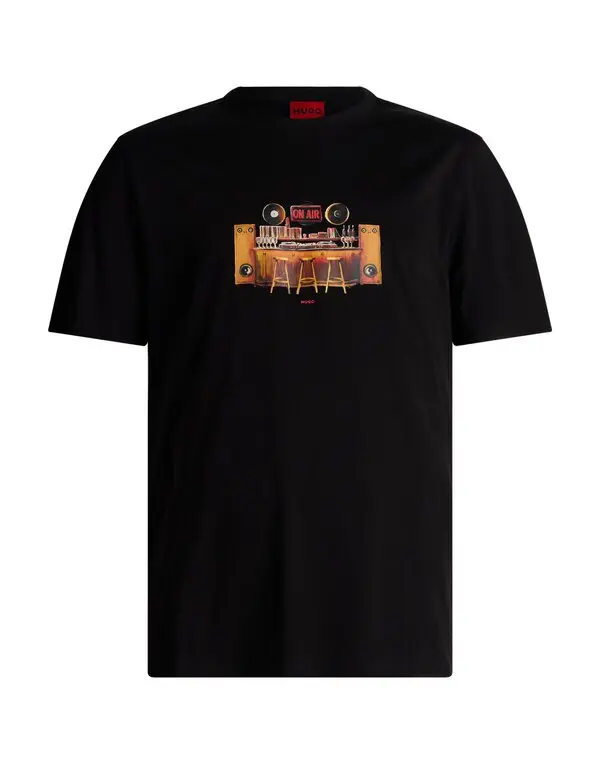 Hugo T-shirt Size Cotton - Black