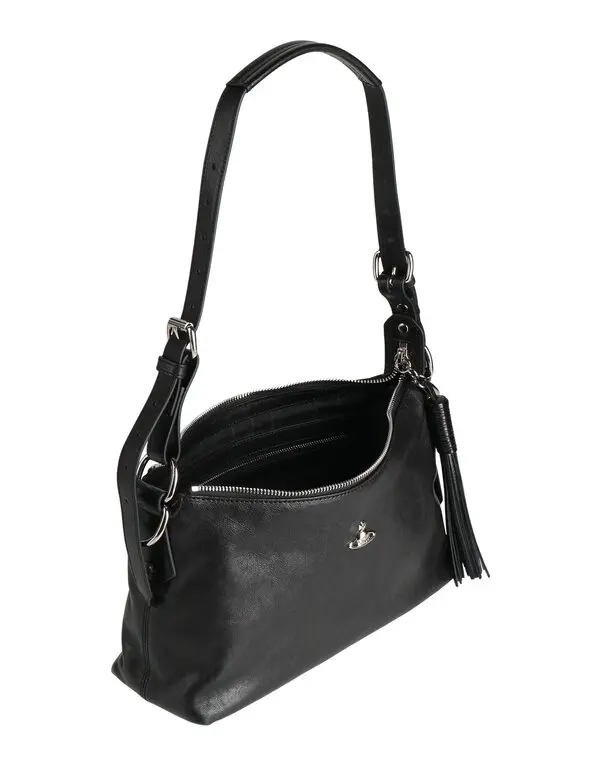 VIVIENNE WESTWOOD Emma Shoulder Bag Shoulder Bag Leather - Black