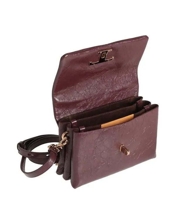 TOD'S Handbag Burgundy Leather