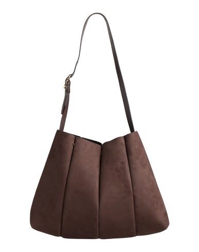 THEMOIRE Shoulder Bag Dark Textile Fibers - Brown