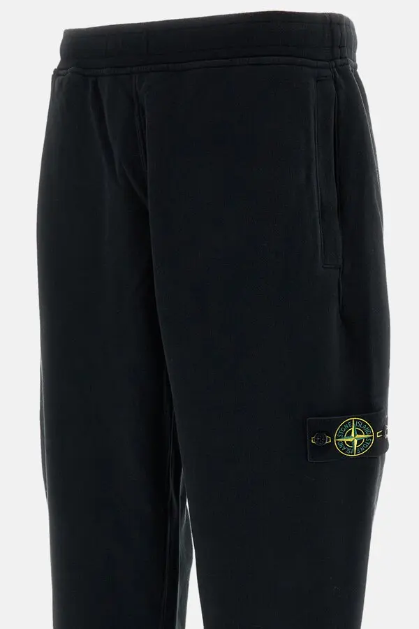 Stone Island Pantaloni Jogger In Felpa Di Cotone