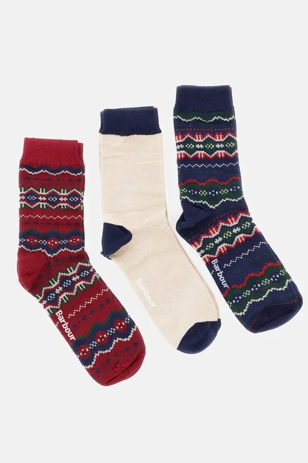 Barbour Set Calzini Helen Fair Isle - Multicolore