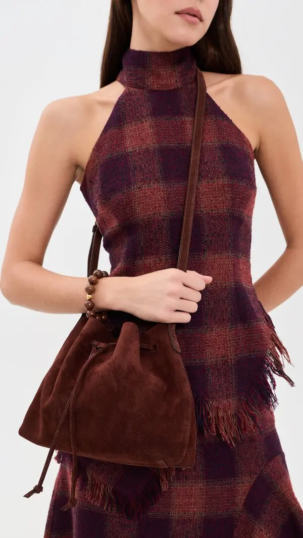 MANSUR GAVRIEL Secchio Suede Crossbody Bag