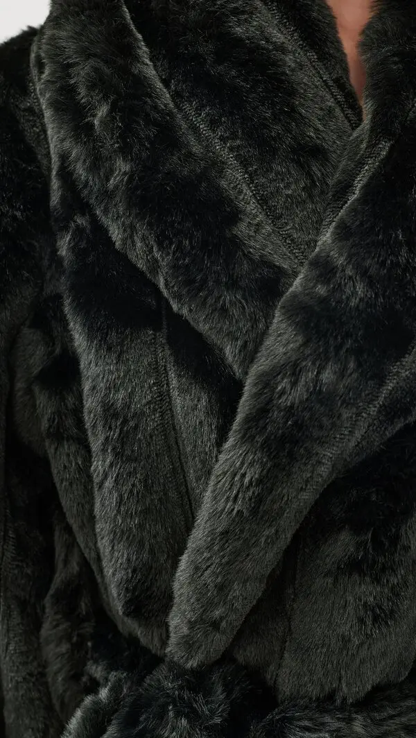 Bardot Marta Faux Fur Longline Coat