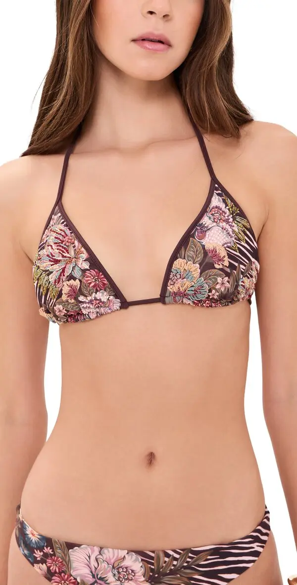 Agua Bendita Ludovica Zafra Bikini Top - Multicolor