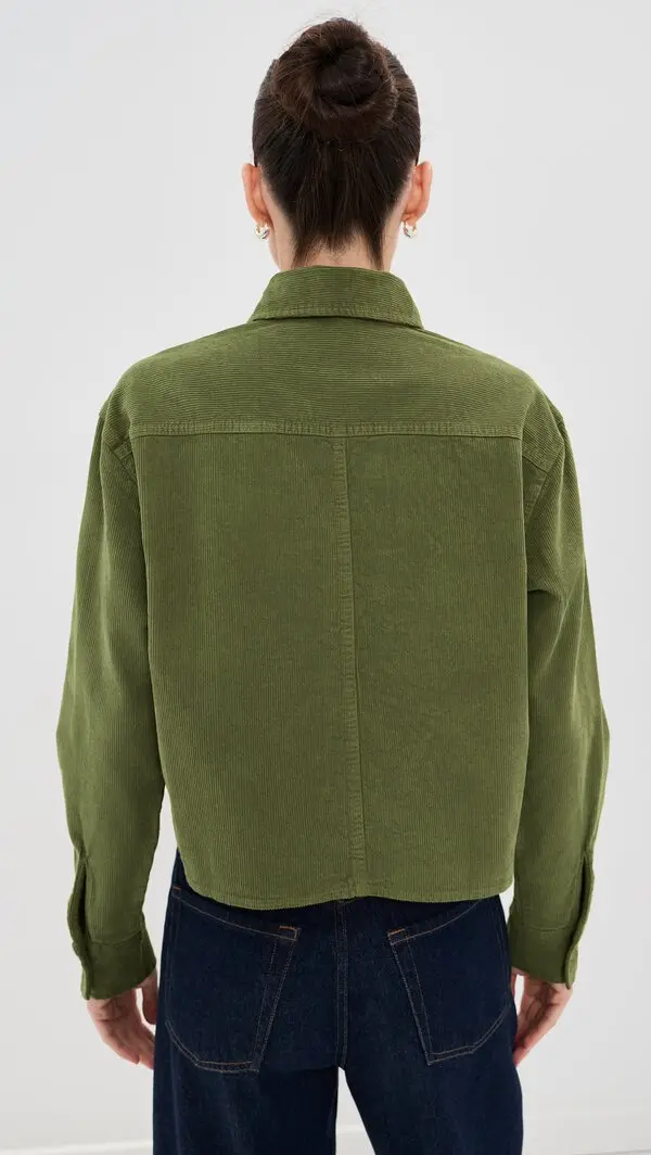 LE BOP Collins Corduroy Button Down - Olive