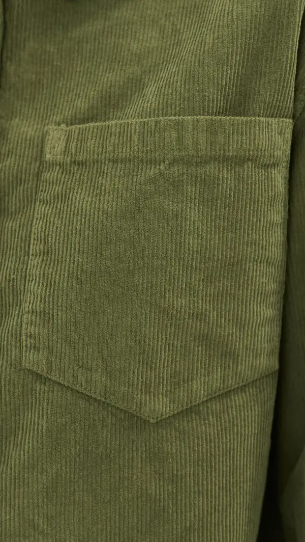 LE BOP Collins Corduroy Button Down - Olive
