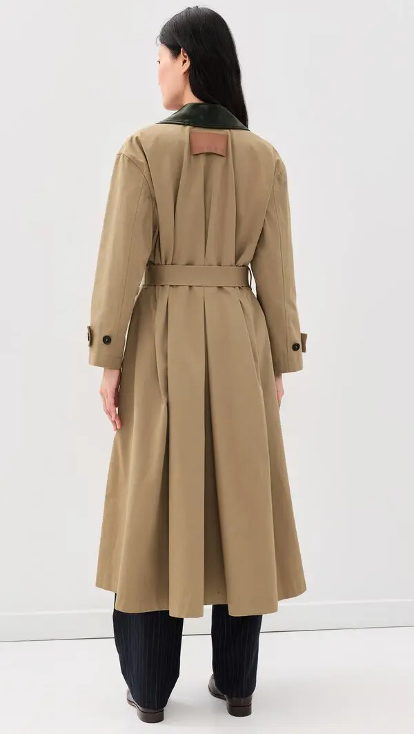 MSGM Gabardine Trench Coat
