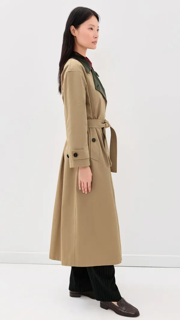 MSGM Gabardine Trench Coat