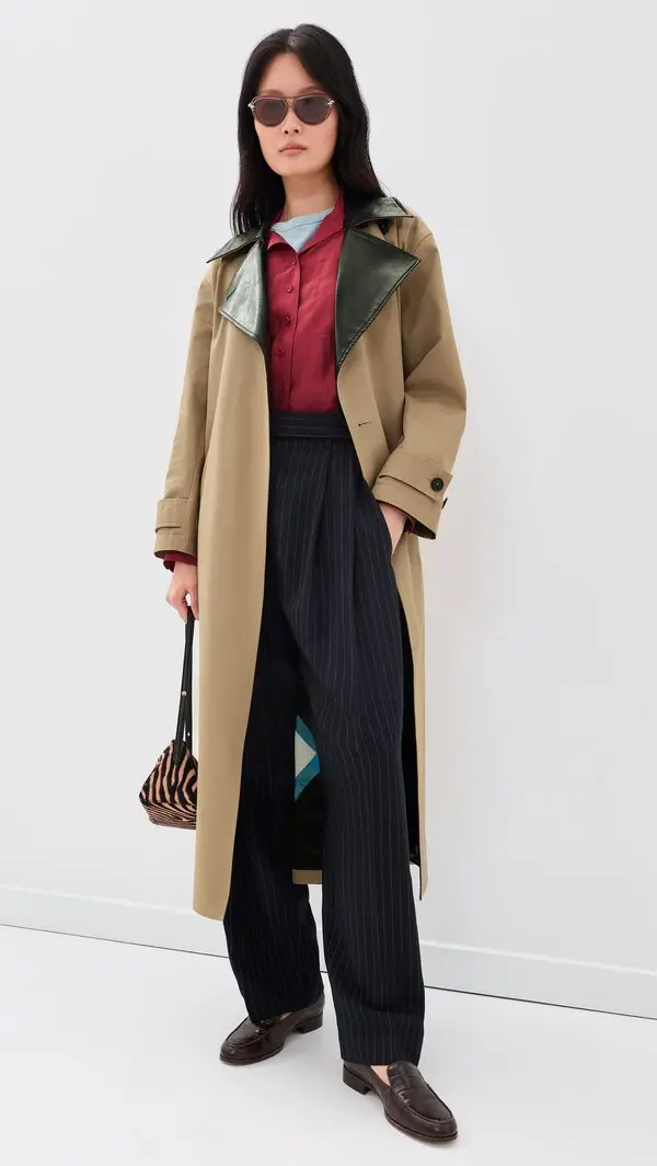 MSGM Gabardine Trench Coat