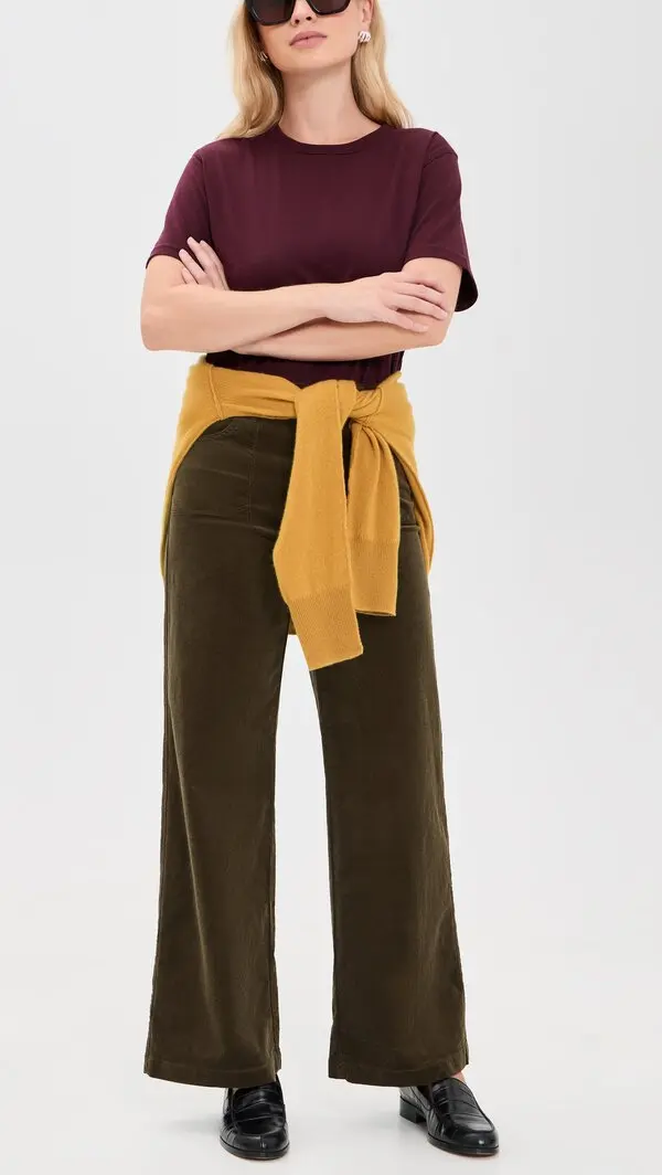 Paige Anessa Petite Utility Pocket Corduroy Pants