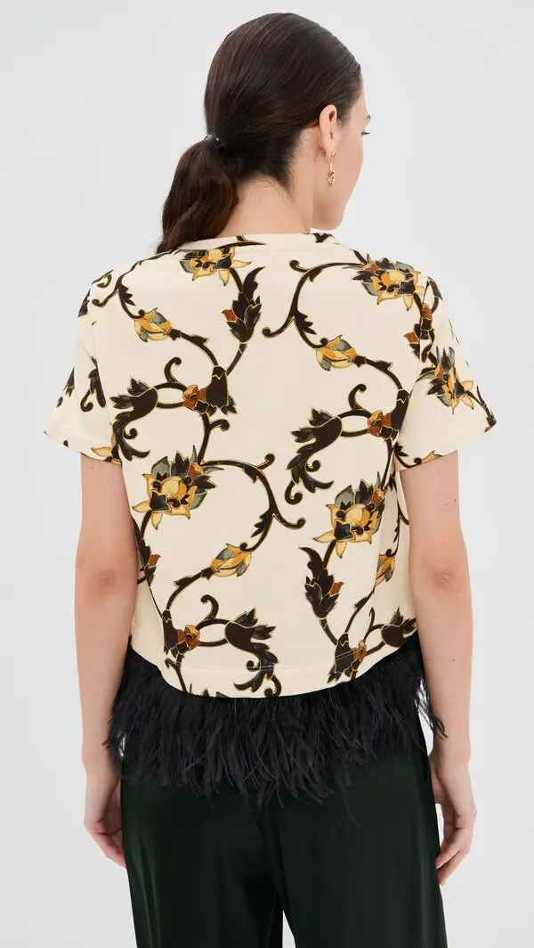 La DoubleJ La Scala Tee With Feathers