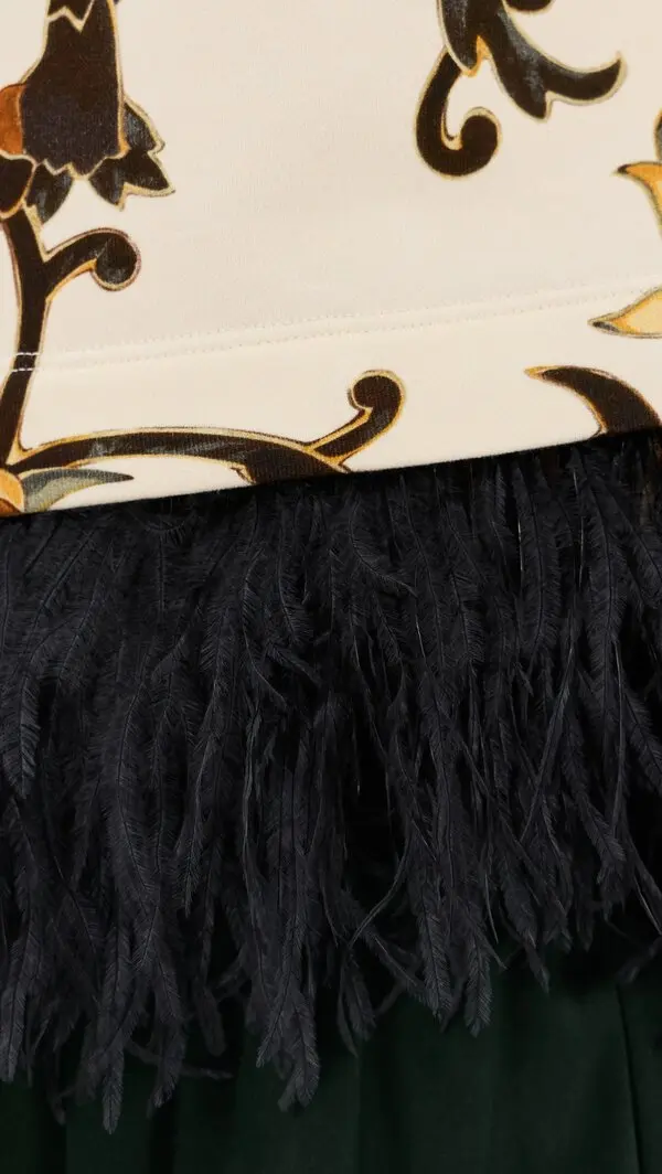La DoubleJ La Scala Tee With Feathers