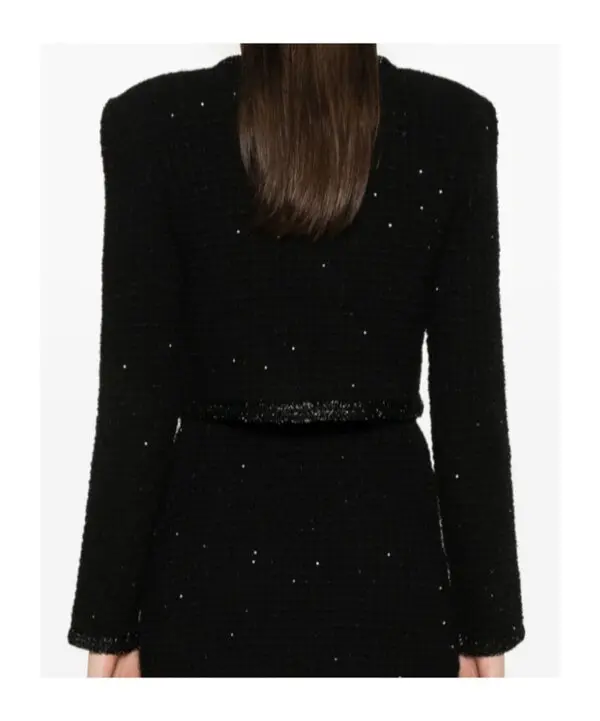 SELF-PORTRAIT Crew Neck Long-sleeved Jacket