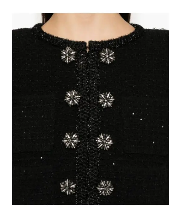 SELF-PORTRAIT Crew Neck Long-sleeved Jacket
