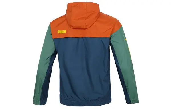 PUMA Colourblock Hooded Windbreaker Logo