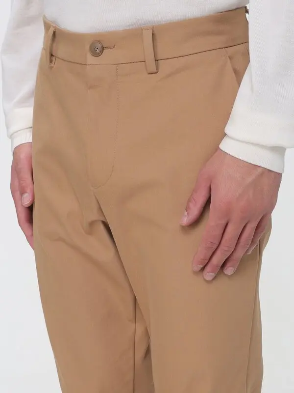 BOSS Mid-rise Slim Fit Stretch Cotton Blend Trousers
