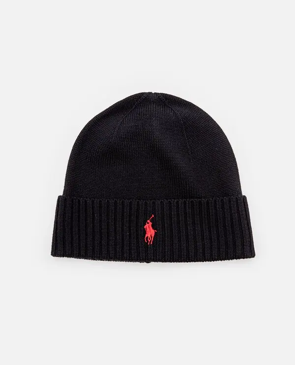 Polo Ralph Lauren Cappello Di Lana - Black