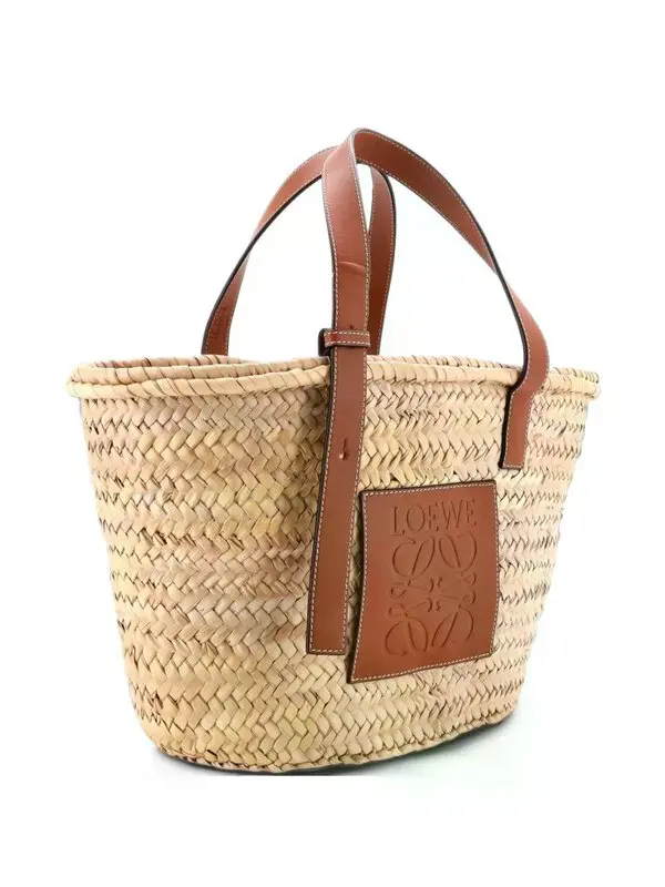 Loewe Basket Raffia Medium Tote Bag