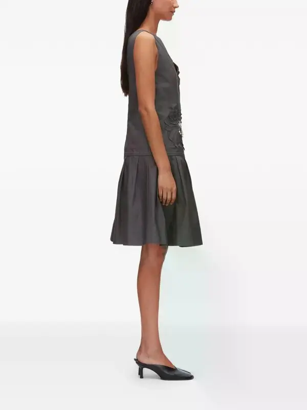 3.1 Phillip Lim Floral Pleated Cotton Mini Dress