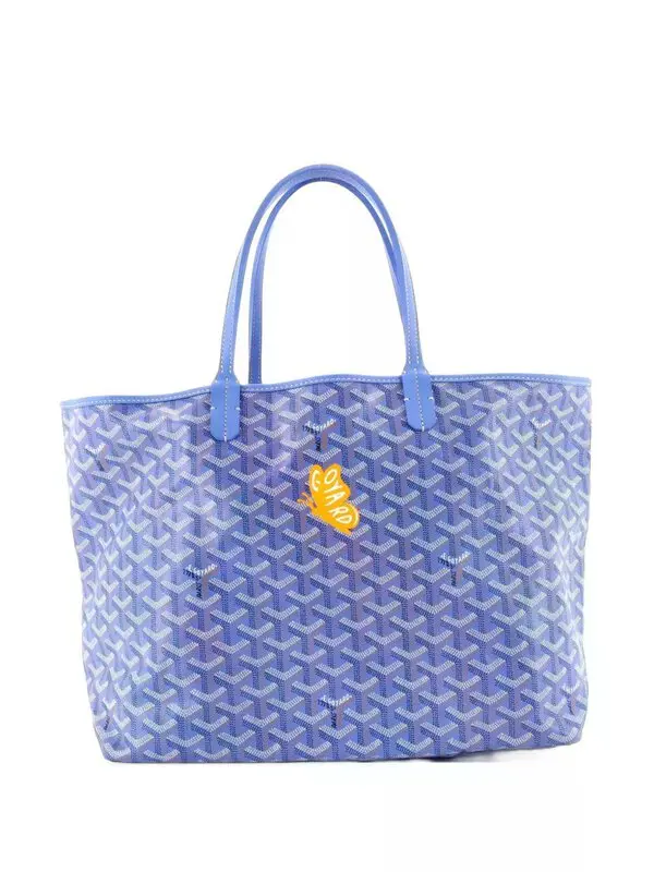 Goyard Saint Louis Reversible Printed Coated Canvas And Printed Canvas Pm Tote Bag