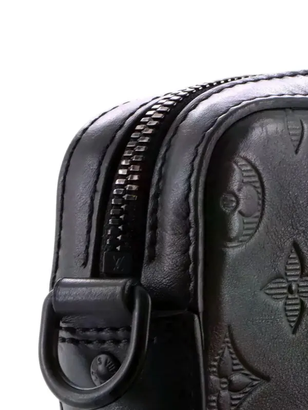 LOUIS VUITTON Duo Messenger Bag Monogram Shadow Leather Crossbody Bag