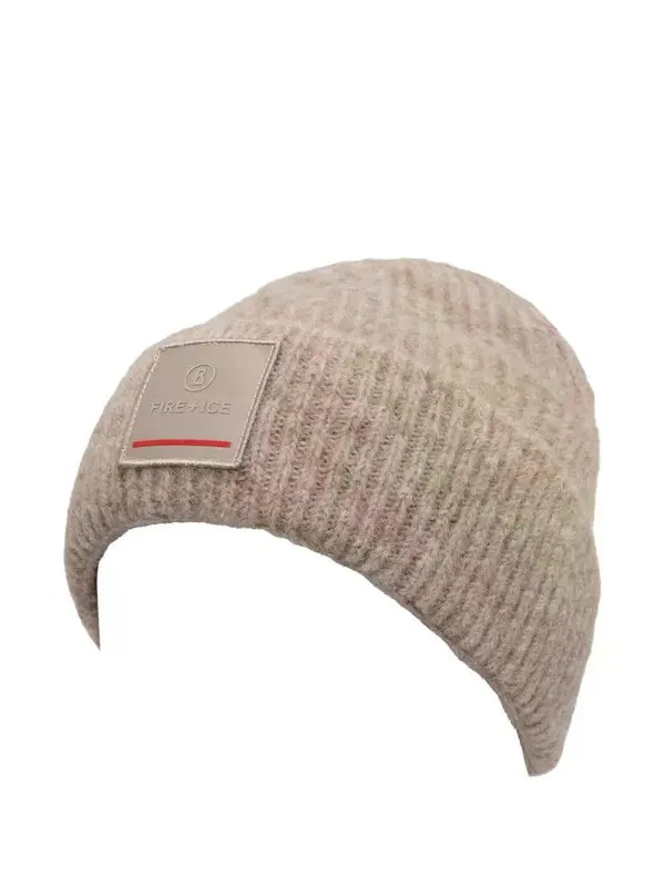 Bogner Logo-patch Ribbed-knit Beanie Hat
