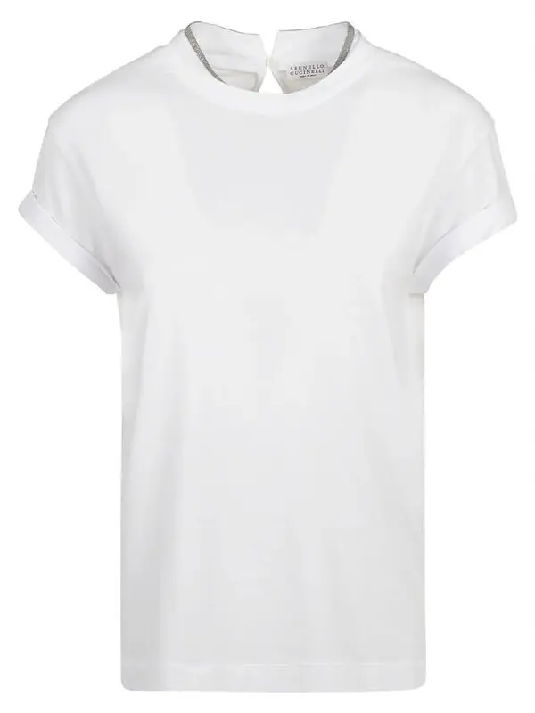 Brunello Cucinelli Cotton Jersey T-shirt - White