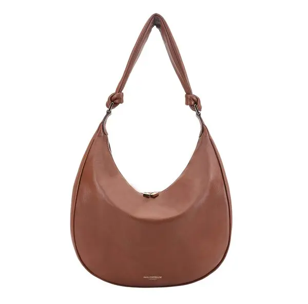 Paul Costelloe Anum Leather Shoulder Bag - Brown